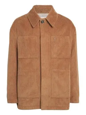 Ami De Coeur Corduroy Field Jacket - Brown