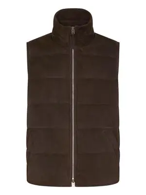 TOM FORD Lamb Leather Gilet - Brown