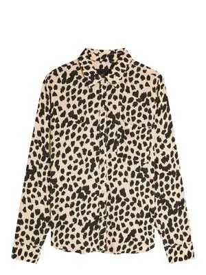 RAILS Leopard Print Jersey Shirt
