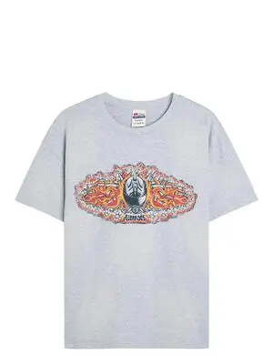 CHEW FOREVER Static Printed Cotton T-shirt - White