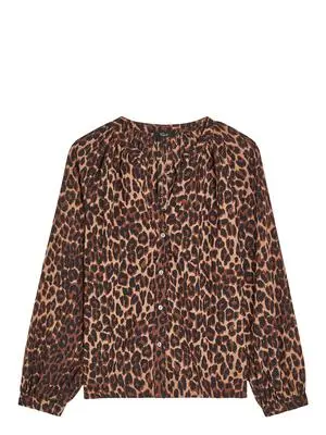 Rails Saint Print Blouse - Leopard