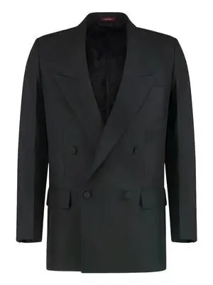Gucci Double-breasted Blazer - Black