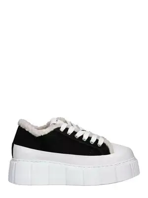 INUIKII Matilda Curly Fleece Platform Sneakers