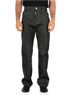 Dsquared2 Topstitched Trousers - Black