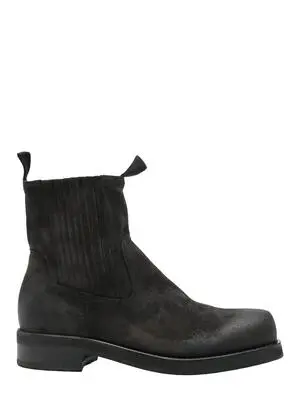 PAURA Pull-Tab Square-Toe Boots