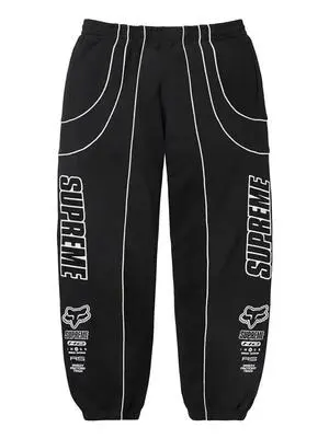 Supreme X Fox Racing® Logo-detailed Track Pants - Black