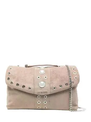 LA CARRIE Ethnic Eyelet Chain Shoulder Bag - Neutrals