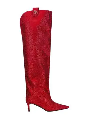 Philipp Plein Strass-embellishment Boots - Red