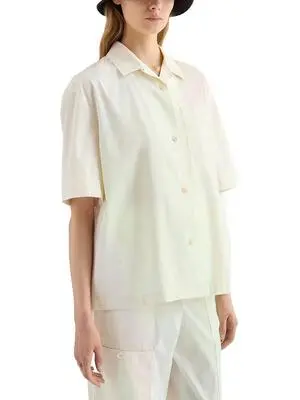JIL SANDER Patch Pocket Cotton Poplin Shirt - Neutrals