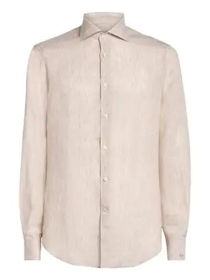 Paul & Shark Linen Stripe Shirt - Beige