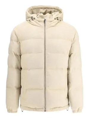 Etro Hooded Down Jacket - Beige