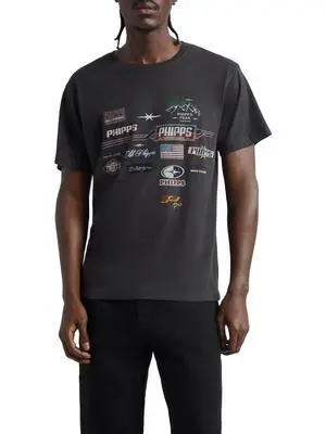 PHIPPS Racing Logo Graphic T-shirt - Black