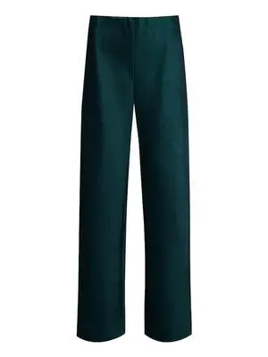 Vince High-rise Wide-leg Pants - Green