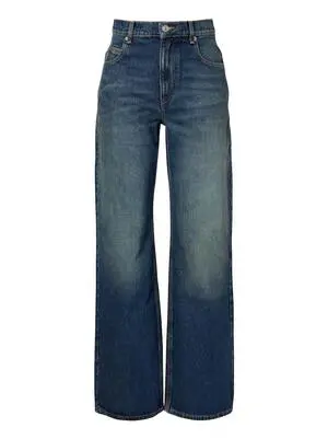 Isabel Marant Dromie Mid-rise Straight Jeans - Blue