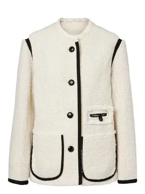 Isabel Marant Maylin Bouclé Tweed Jacket - White