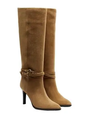 Isabel Marant Ieva 90 Suede Knee-high Boots - Beige
