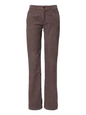 THE ROW Carlyl Mid-rise Corduroy Straight Pants - Brown