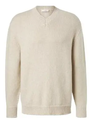 THE ROW Creed Cashmere Sweater Beige