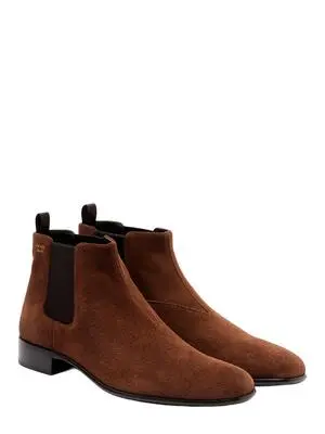 Prada Suede Chelsea Boots - Brown