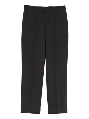 Valentino Garavani Virgin Wool Flared Trousers - Black