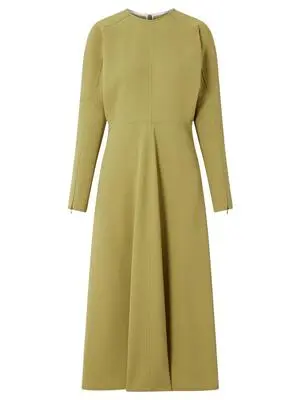 Victoria Beckham Crepe Midi Dress - Green