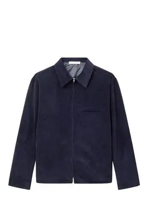 UMIT BENAN Quebec Cotton And Cashmere-blend Corduroy Jacket - Blue