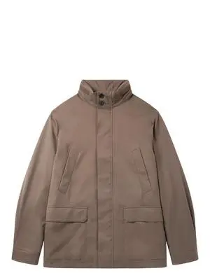 Zegna Morotin 250cc Shell Hooded Field Jacket - Brown