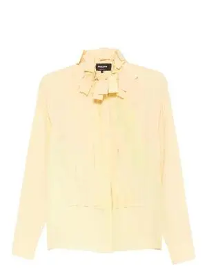 Rochas Crepe Shirt - Yellow