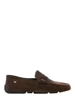 Bally Pilot Driver Suede Loafers - Brown