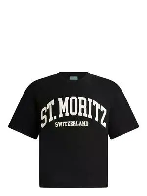 Bally St Moritz-print T-shirt - Black