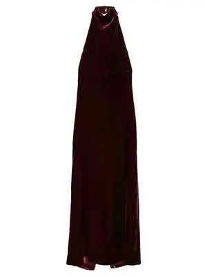 Raquel Diniz Myra Halterneck Maxi Dress - Red