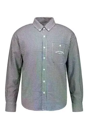 HOUSE OF SUNNY Gingham-print Shirt - Blue