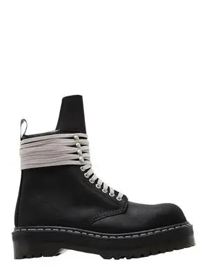 Rick Owens Dr. Martens X 1460 Quad Sole Steel Toe Boot - Black
