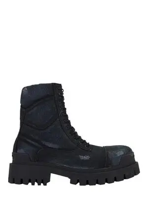Balenciaga Combat Strike Boots - Black