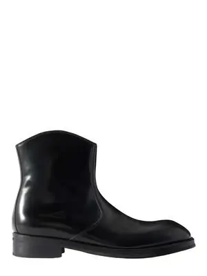 LEMAIRE Leather Boots - Black