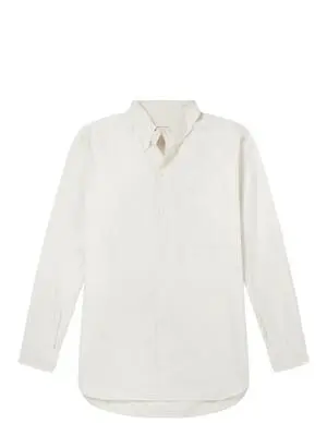 KAPTAIN SUNSHINE Button-down Collar Cotton Oxford Shirt - Neutrals