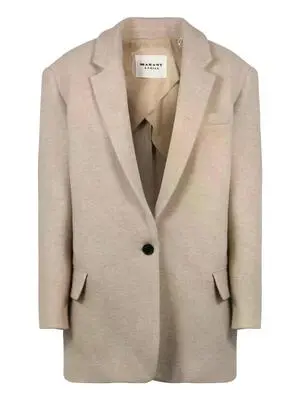 MARANT ETOILE Single-breasted Blazer - Neutrals