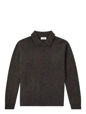 FRAME Wool And Yak-blend Cardigan - Gray