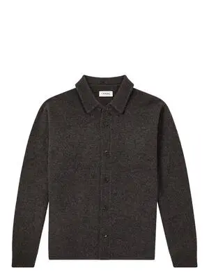 FRAME Wool And Yak-blend Cardigan - Gray