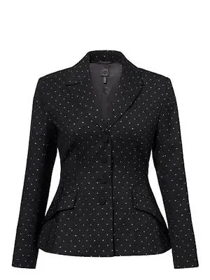 Huishan Zhang Cinched-waist Wool-blend Jacket - Black