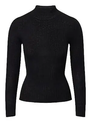 ME+EM Ribbed Wool And Cashmere Jumper - Black
