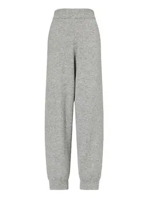Calvin Klein Slim-leg Plush-terry Jogging Bottoms - Grey Heather