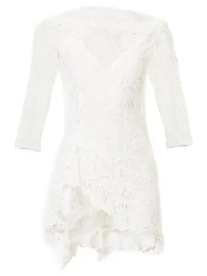 Isabel Marant Rubiana Lace Cotton-blend Mini Dress - White