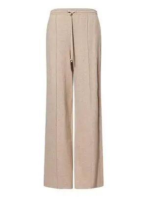 Vince Drawstring Wide-leg Wool-blend Trousers - H Marzipan