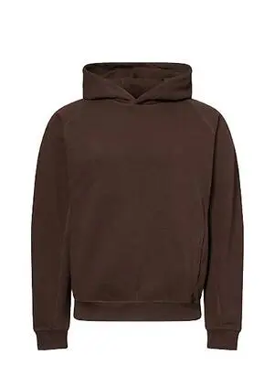 RAITH Relaxed-fit Cotton-blend Hoodie - Solid Brown