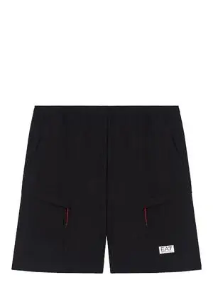 Emporio Armani Dynamic Athlete Ventus7 Technical-fabric Bermuda Shorts - Black