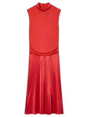 Giorgio Armani Viscose Double-jersey Midi Dress - Red