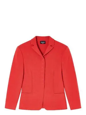 Giorgio Armani Single-breasted Cashmere Short Jacket - Red