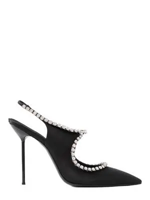 Paris Texas Lidia Crystal-embellished Mary Jane Pumps - Black