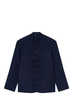 Giorgio Armani Fluid Wool Blouson - Navy